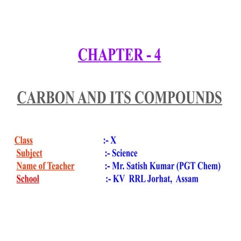 Carbon and its compounds | PPSX