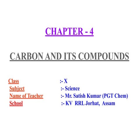 CARBON AND ITS COUMPOUNDS Class 10 .pptx