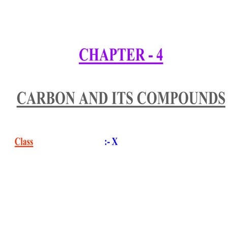 Carbon and its compounds | PPSX