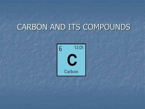 carbon and its compound.pptx