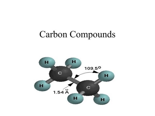 Carbon compounds (ppt) | PPT