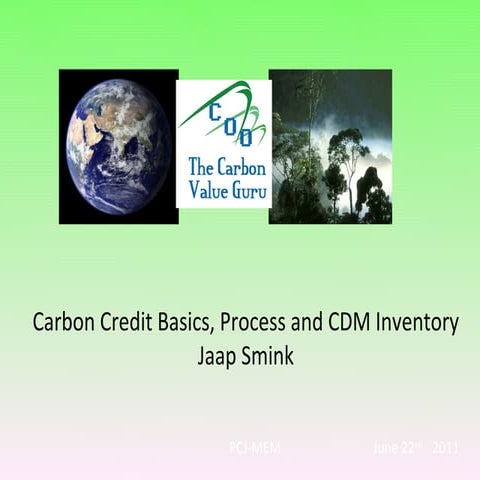 Carbon credit basics | PPT