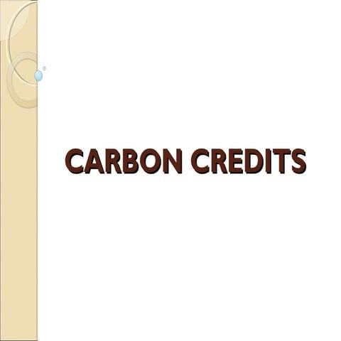 Carbon credits | PPT