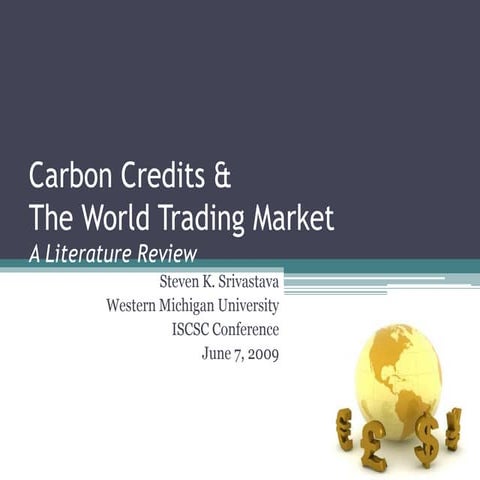 Carbon Credits & the Global Market | PPTX