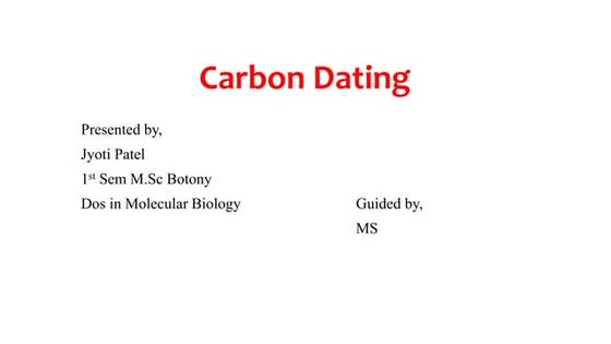 Introduction Radiocarbon Dating and Application.pptx