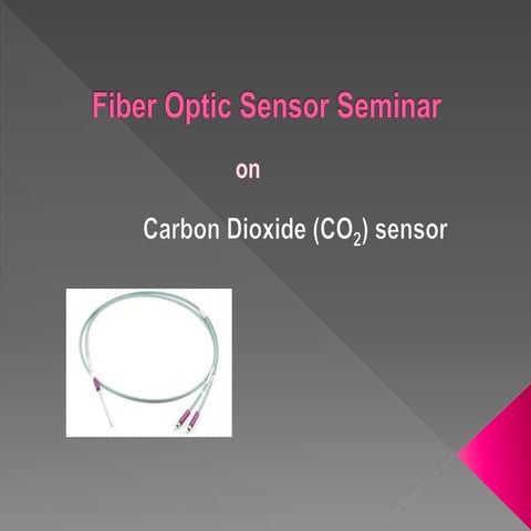 Biomedical sensor (Carbon dioxide sensor) | PPTX