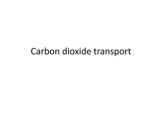 oxygen transport | PPT