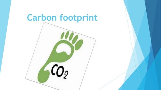 Carboon footprint, tabulka | PPTX