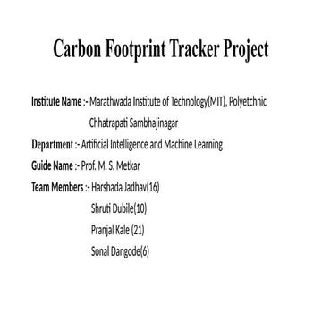 Carbon Footprint Tracker Project(1) (1).pptx