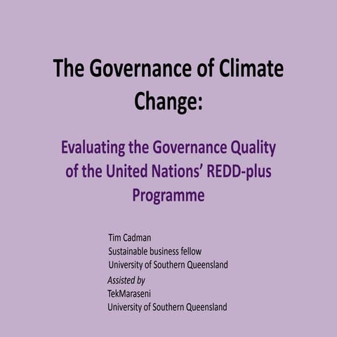 Carbon Governance | PPT