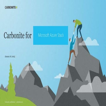 Carbonite HA for Azure Stacks.pptx