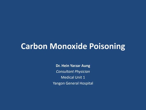 Co poison | PPT