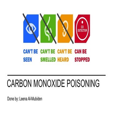 Carbon monoxide poisoning | PPTX