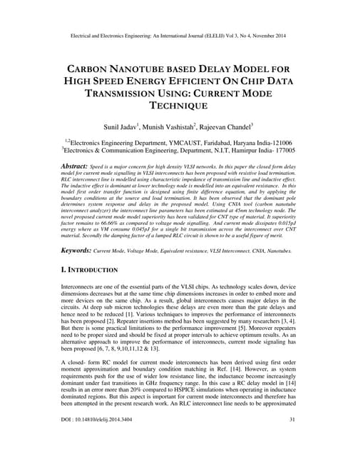 Distributed rc Model | PDF