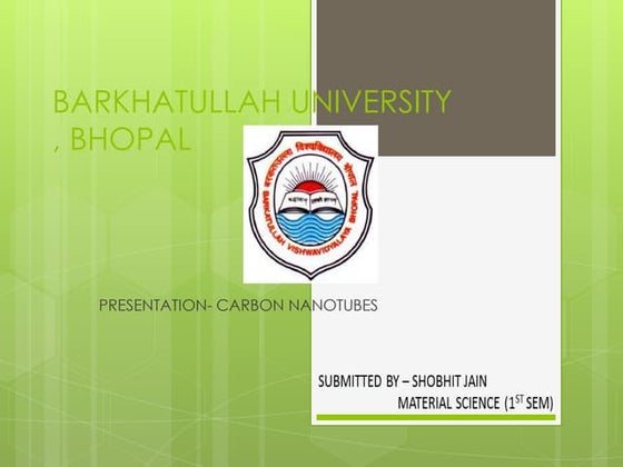 Carbon Nanotubes Properties And Applications Ppt