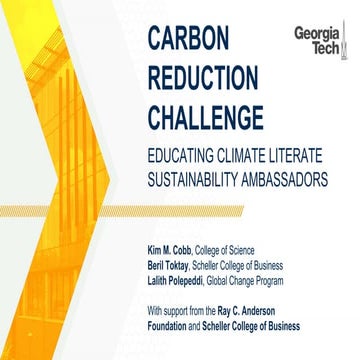 Carbon Reduction Challenge - overview | PPT