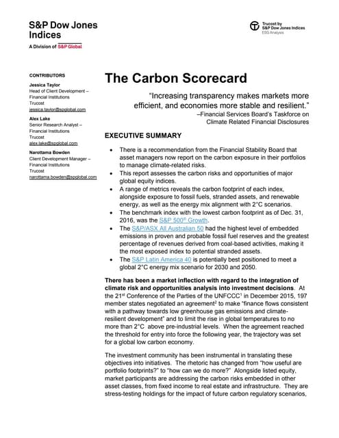 Trucost_Carbon_Report | PDF