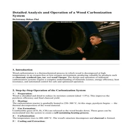 Wood active carbonisation system.Dr.Szirmay Rókus Phd | PDF