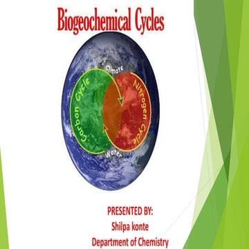 Biogeochemical cycle | PPT