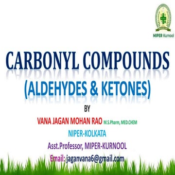 Carbonyl compounds | PPTX