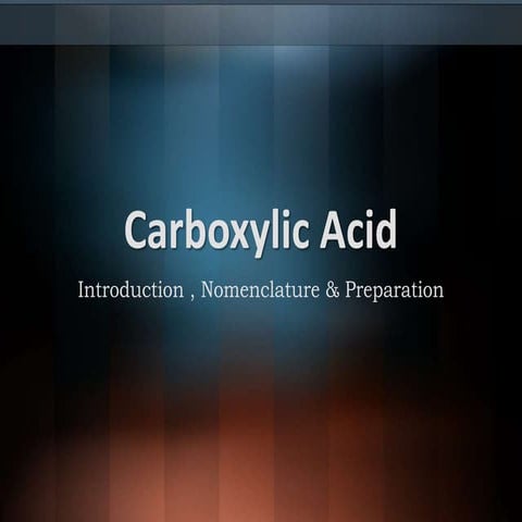 Carboxylic Acid. | PPT
