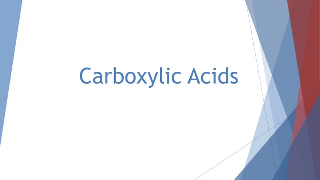 Preparation of carboxylic acid.pptx