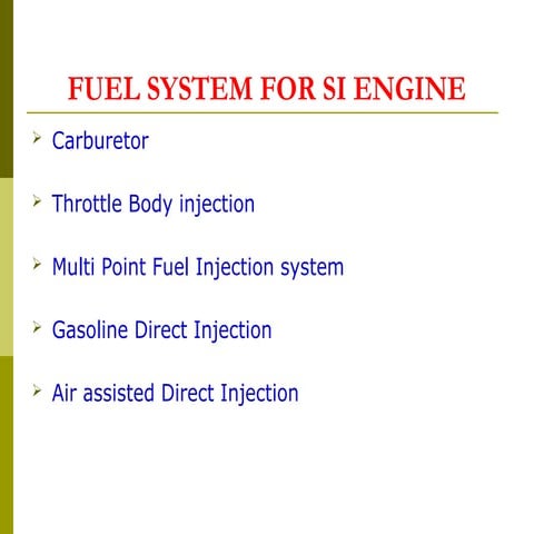 Basics of carburetor is illustrated in this presentation | PPT