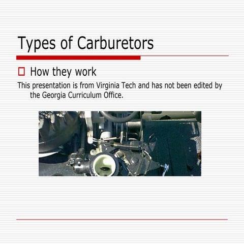 Carburetors types | PPT