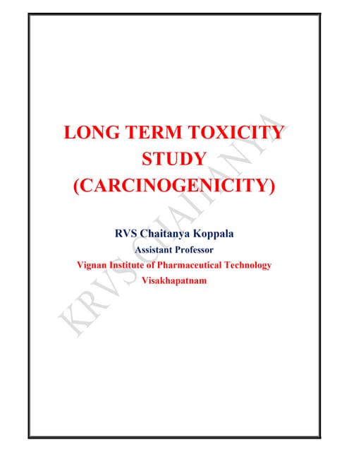 Types of toxicity | PPTX