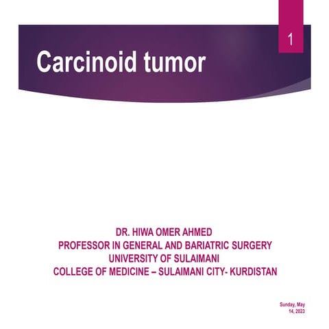 Carcinoid Tumor Ppt
