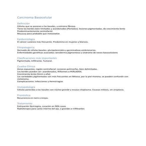 Carcinoma Basocelular | PDF