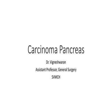 Carcinoma pancreas | PPT