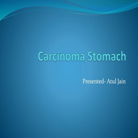Carcinoma stomach | PPT