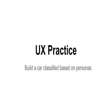 Car classified ui ux | PDF