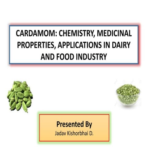 Cardamom | PPTX