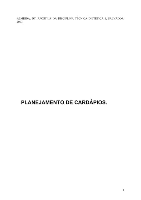 Gênero textual: Cardápio e bula de remédio | PDF