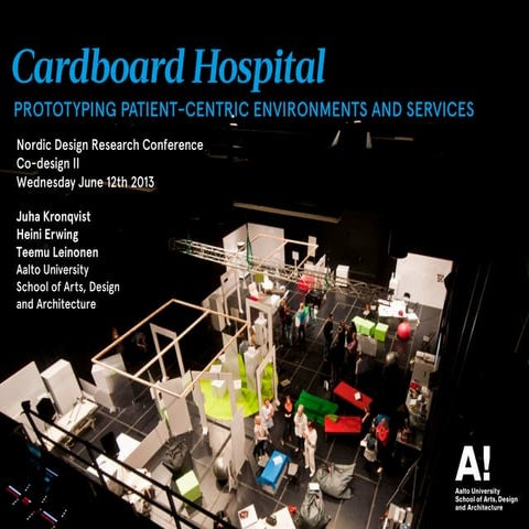 Cardboard Hospital - Prototyping Patient-centered Hospital Environments ...