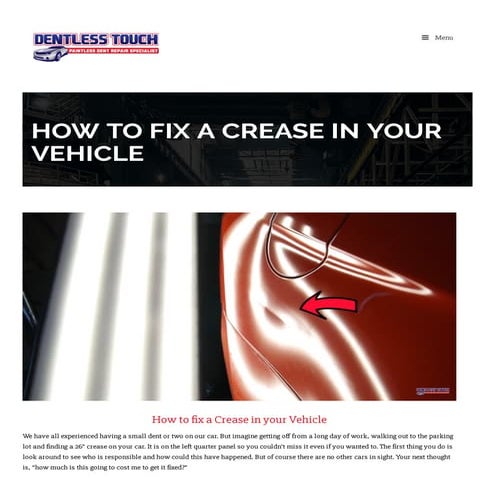 Car dent repair | PDF