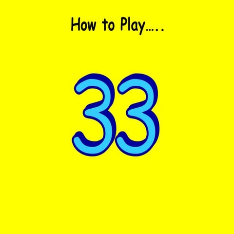 Card game 33 | PPT
