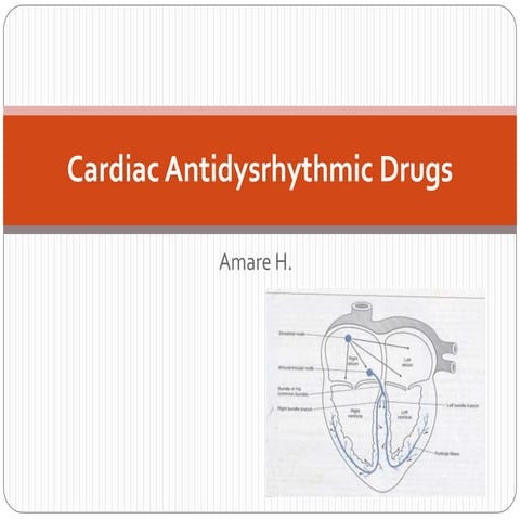 Cardiac antidysrhythmic drugs | PPTX