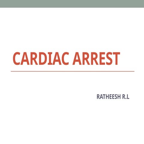 Cardiac arrest | PPTX