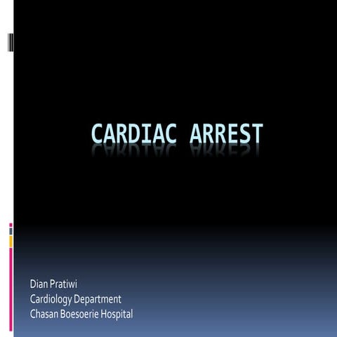 Cardiac arrest | PPTX | Heart and Cardiovascular Diseases | Diseases ...