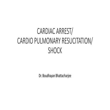 Cardiac arrest cpr shock | PPTX | First Aid | Injuries