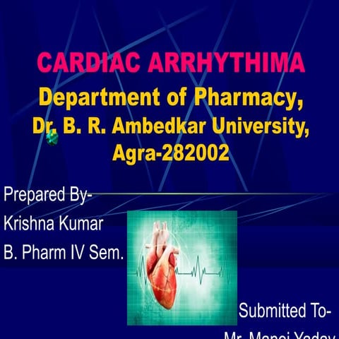 Cardiac arrhythmia | PPT