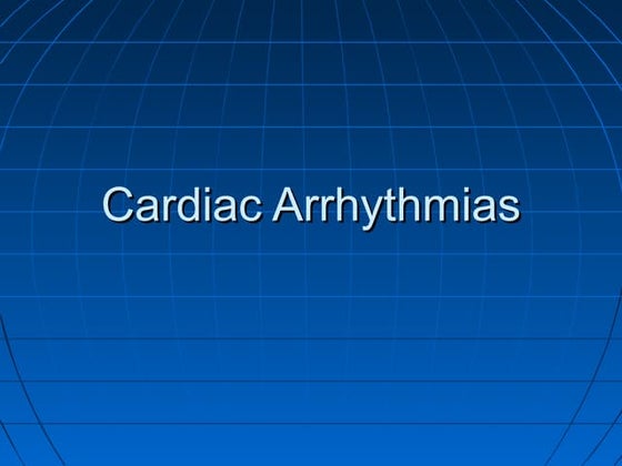 Arrhythmias | PDF | Heart and Cardiovascular Diseases | Diseases and Conditions