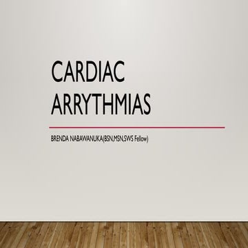 Cardiac arrythmias with all associated notes pptx | PPTX