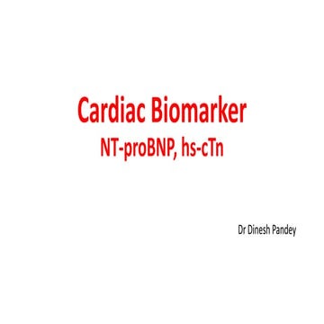 Cardiac Biomarker Pptx