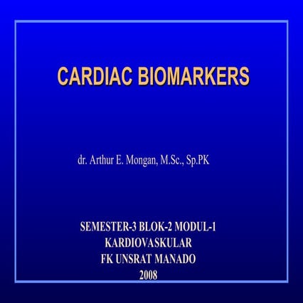 Cardiac_Biomarkers presentations 2024 | PPT