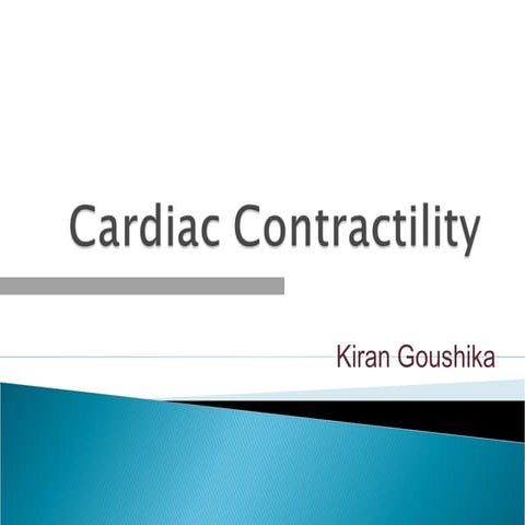 Cardiac contractility | PPT