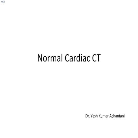 Cardiac CT | PPTX